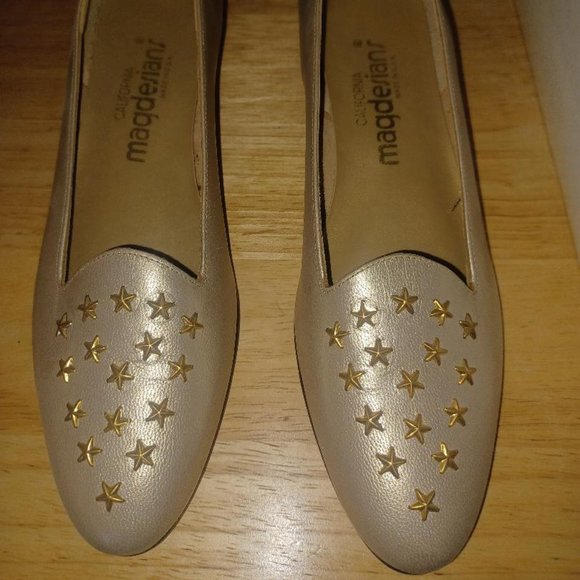 Magdesians | Shoes | Vintage Magdesians Gold Star Loafers Size 9 Ss ...